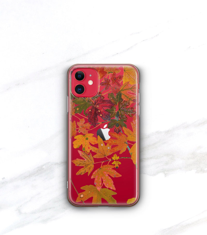 Fall Leaves Clear Case for iPhone - Joy Merryman Store